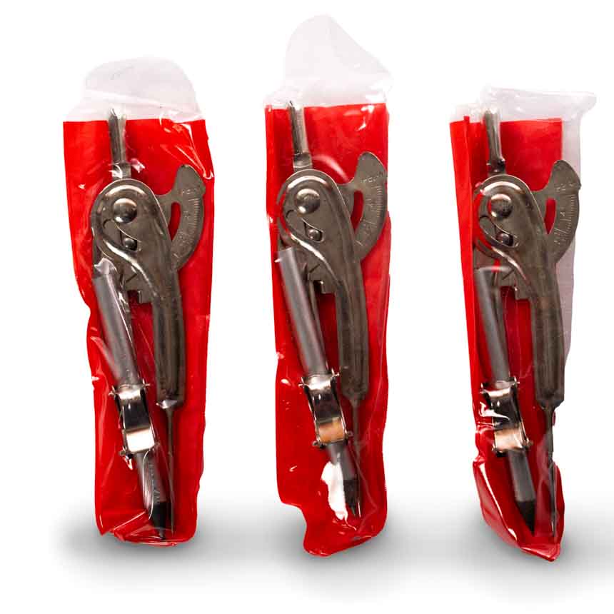 Compas Metalico Economico bolsita rojo – DLsur Online